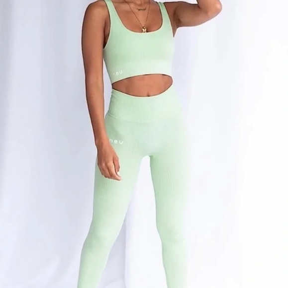 neu apparel | Pants & Jumpsuits | Neu Apparel Workout Leggings And Top ...